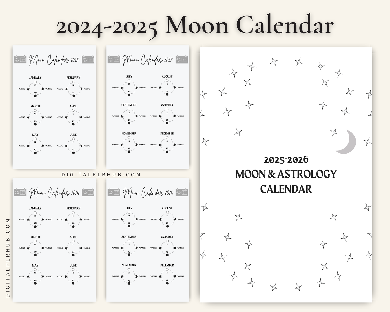 Moon & Astrology Calendar – Digital PLR Hub
