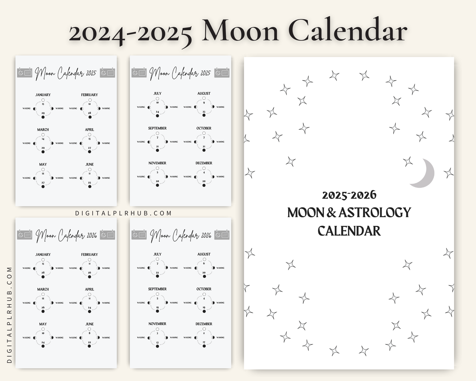 Moon & Astrology Calendar – Digital PLR Hub