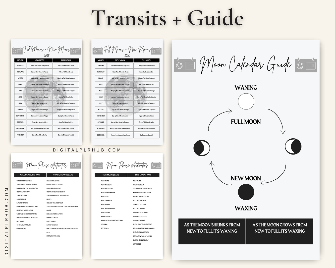 Moon & Astrology Calendar – Digital PLR Hub