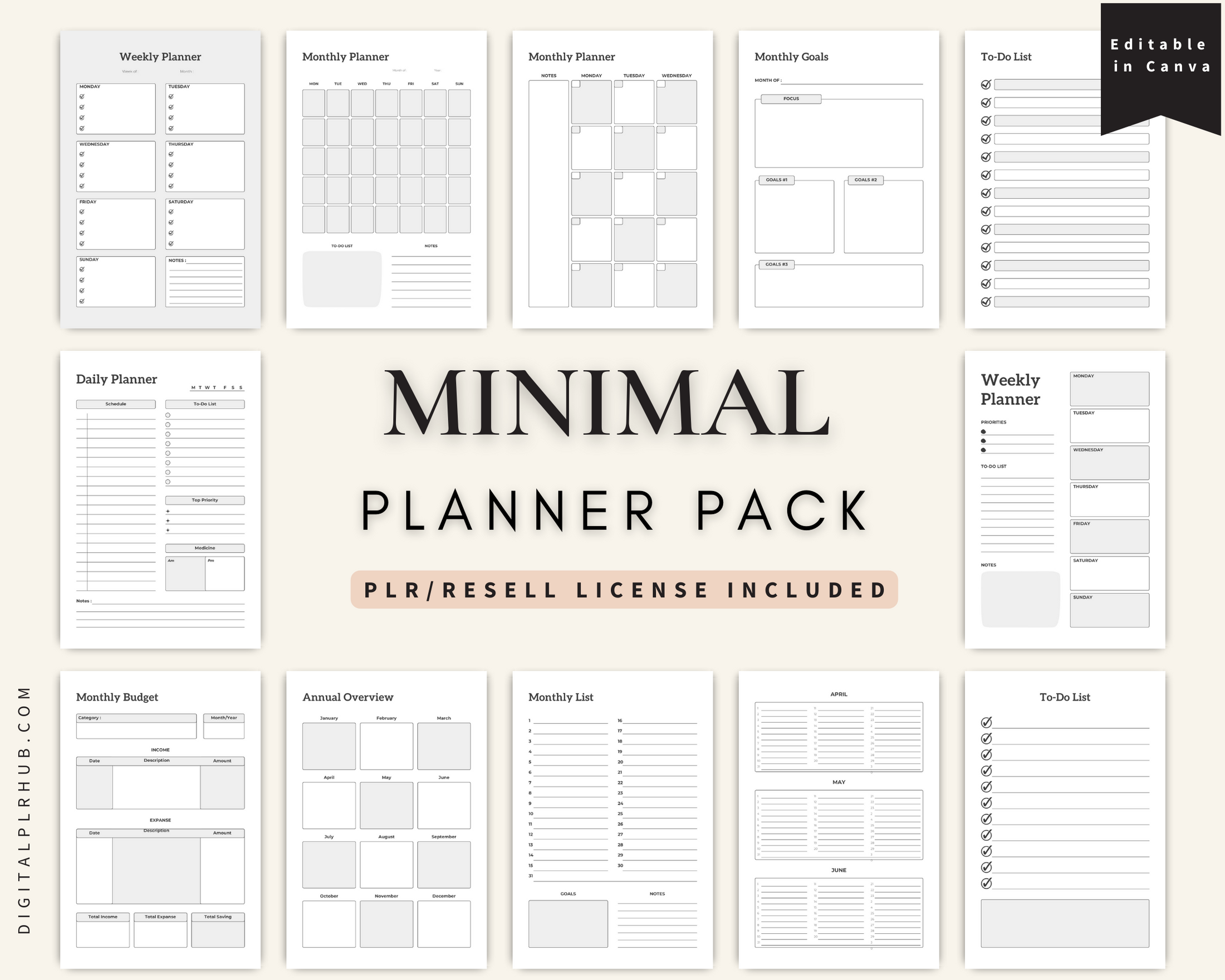 PLR Planner Bundle – Digital PLR Hub
