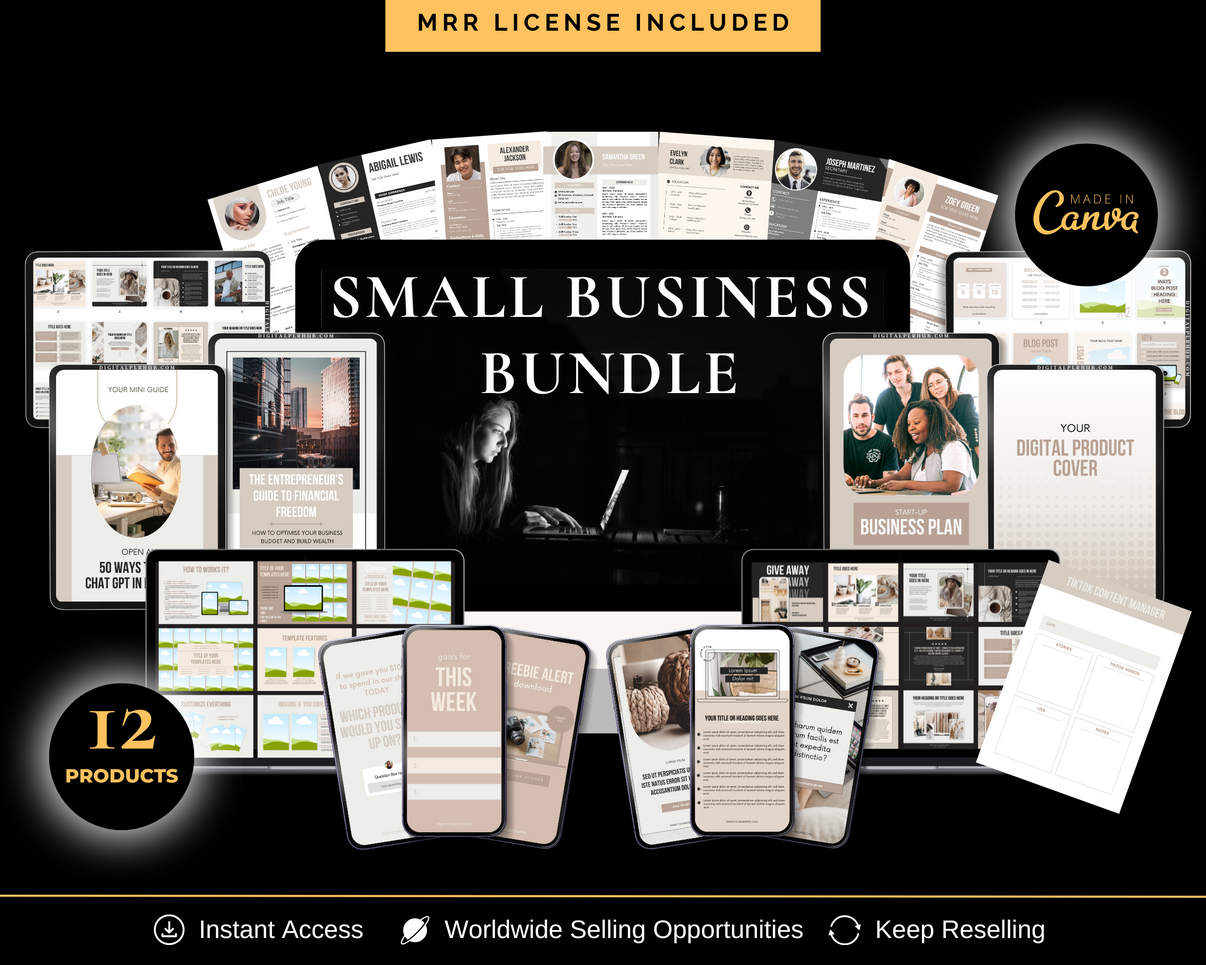 Small Business MRR Bundle – Digital PLR Hub