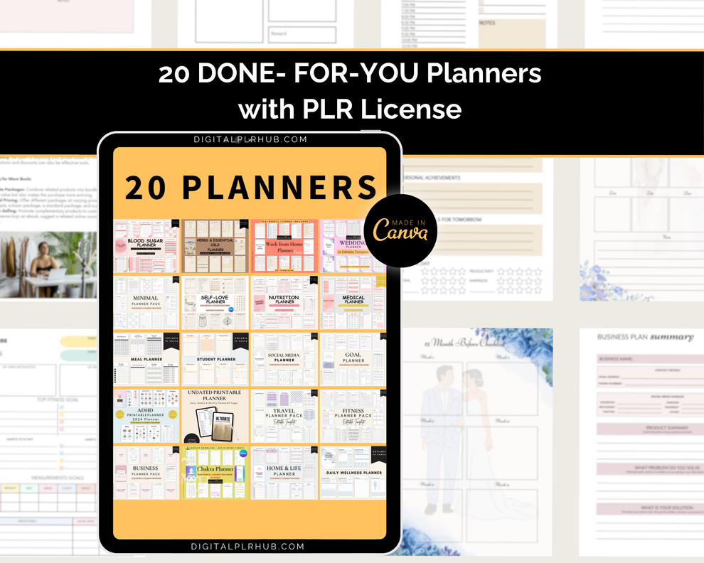 Ultimate Planner & Journal Bundle – Digital PLR Hub