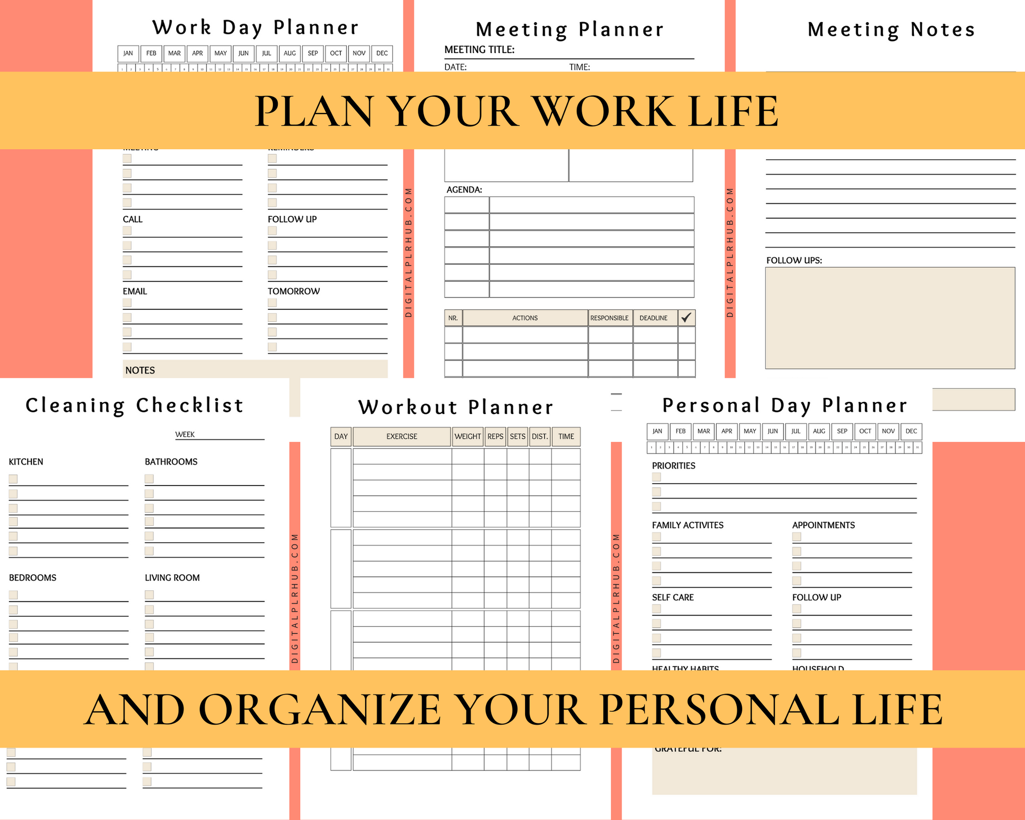 Work from Home Planner – Digital PLR Hub