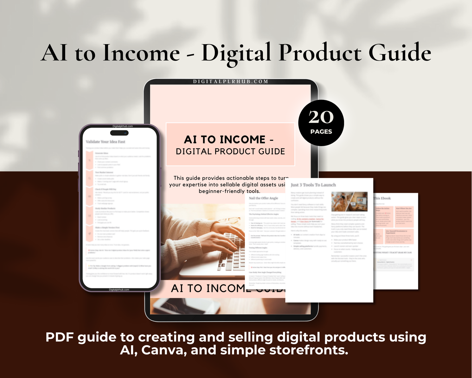 AI to Income – Digital Product Guide for Beginners – Digital PLR Hub