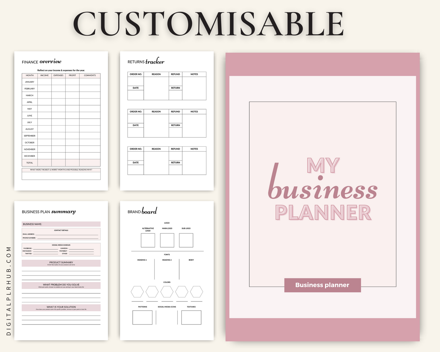 Business Planner Pack – Digital PLR Hub